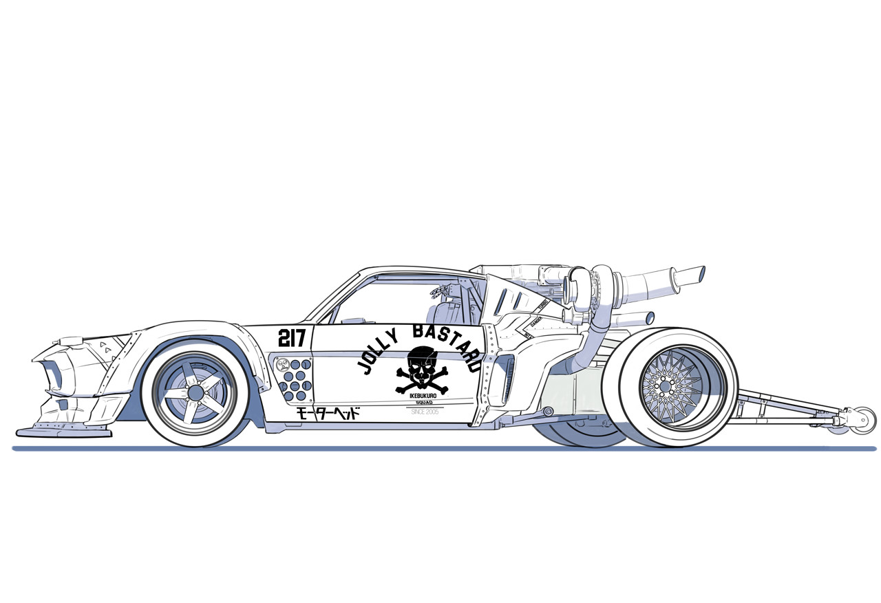 how to draw the jokers car