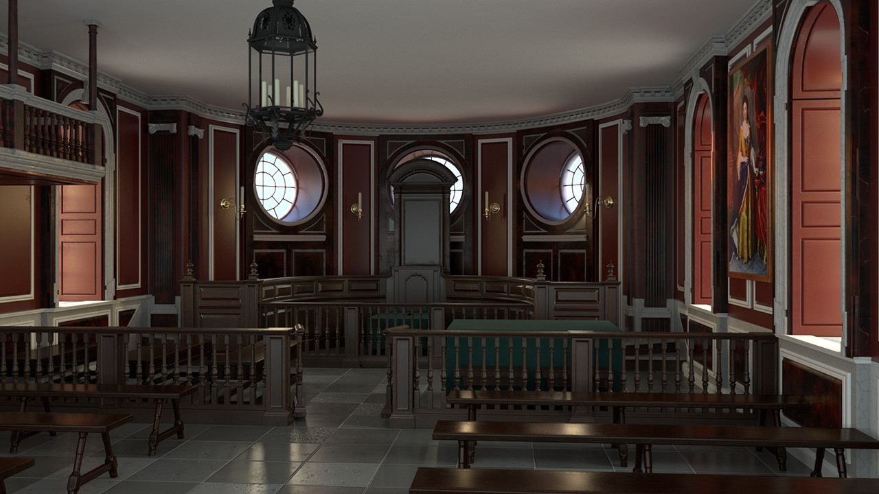 ArtStation - Williamsburg Courthouse