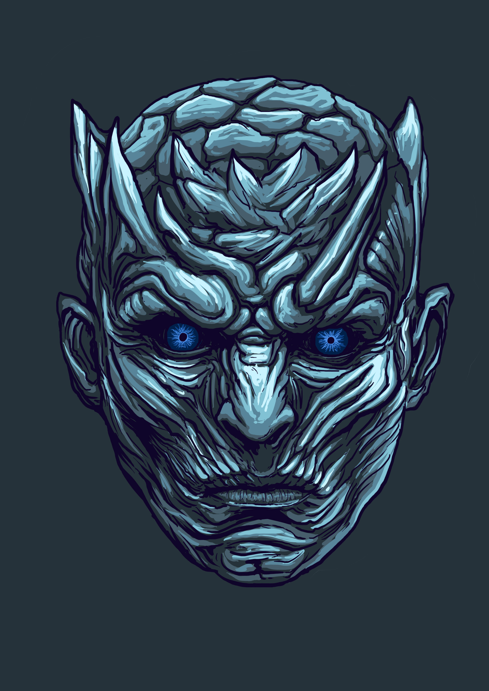 how to draw night king