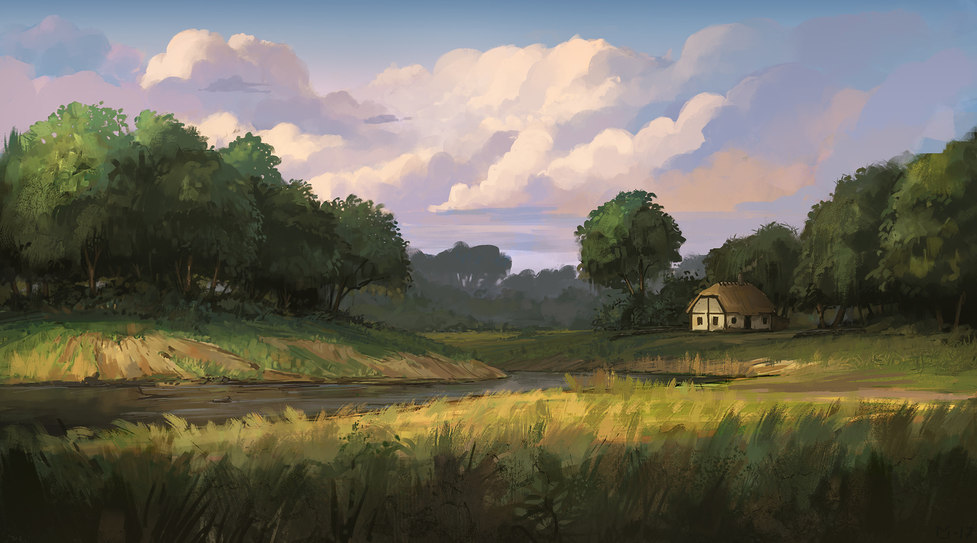 ArtStation - House by the river