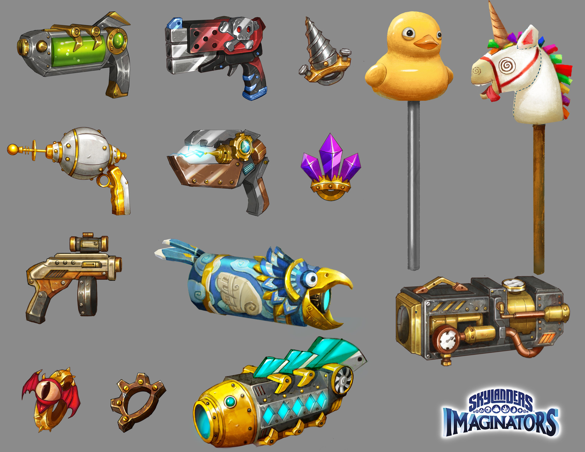 ArtStation - Skylander imaginator weapons