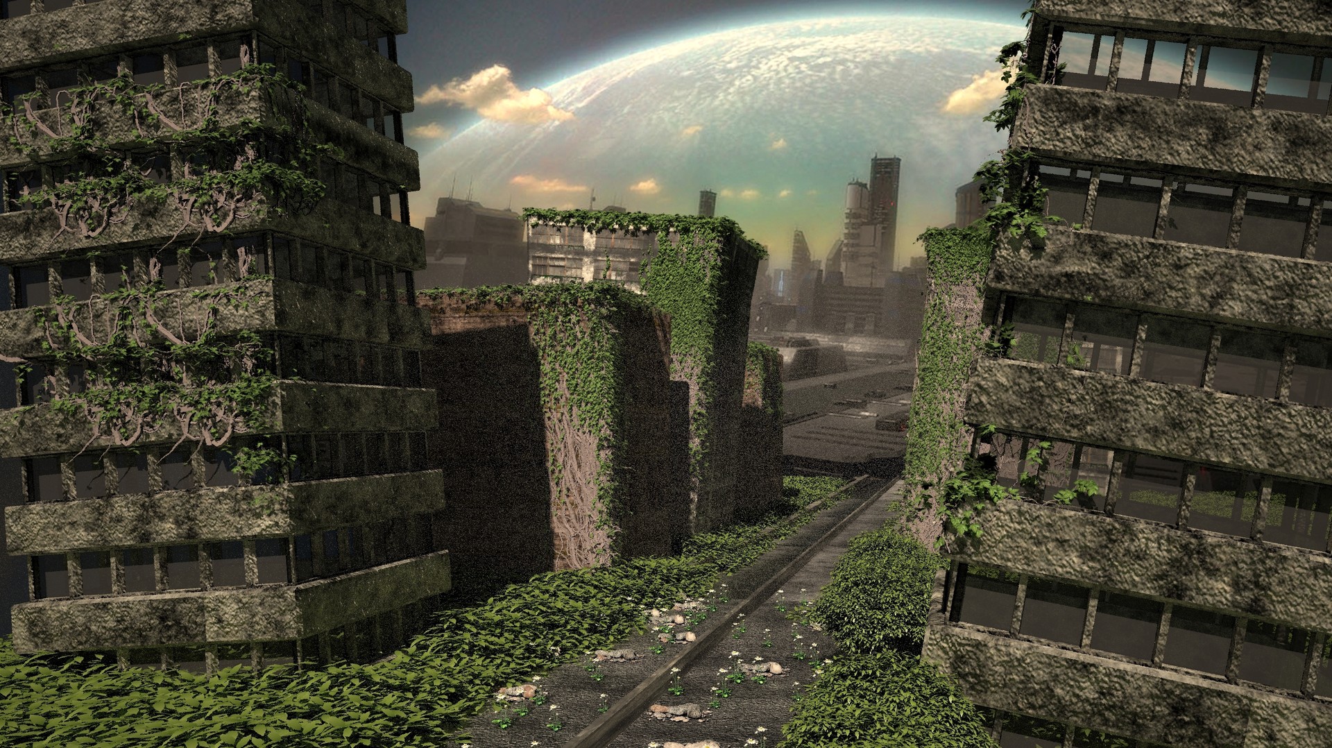 ArtStation - Post Apocalyptic city