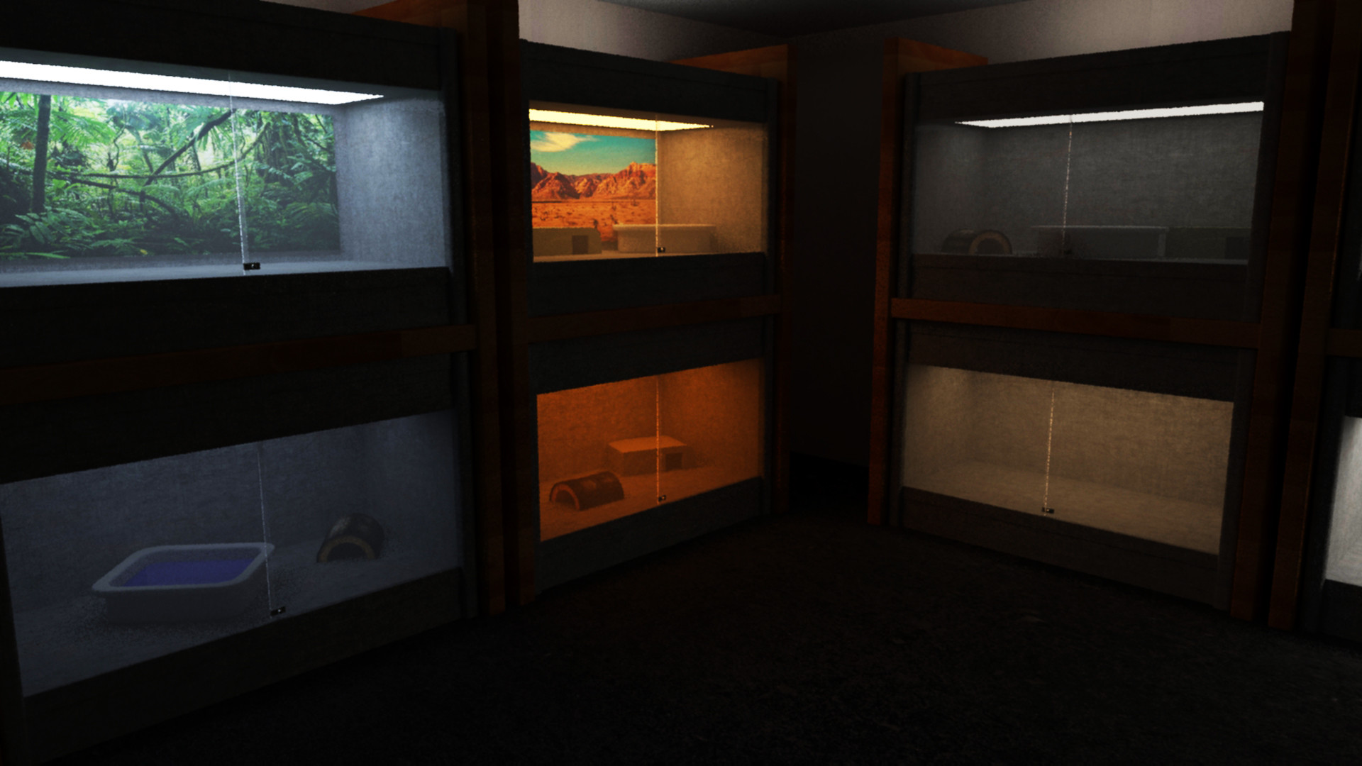 ArtStation - Reptile basement room