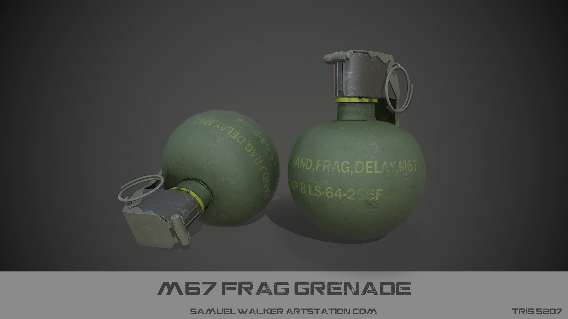 ArtStation - M67 Fragmentation Grenade (A Year Later)