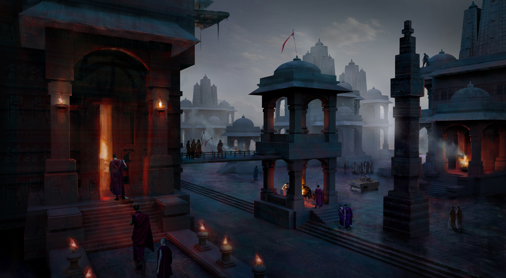 ArtStation - Temple night