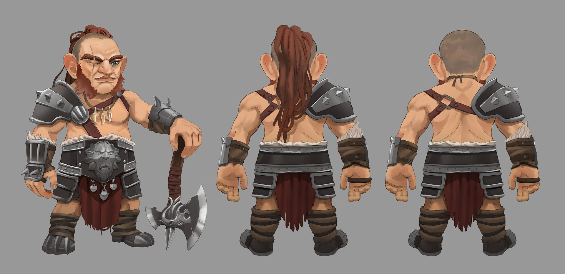 ArtStation - Gnome Barbarian