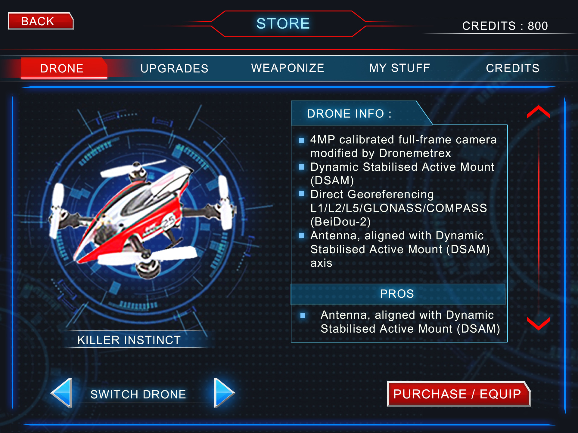 Sachinsingh Bais - Ui Design "Drone Simulation" PC Game for Client Project.