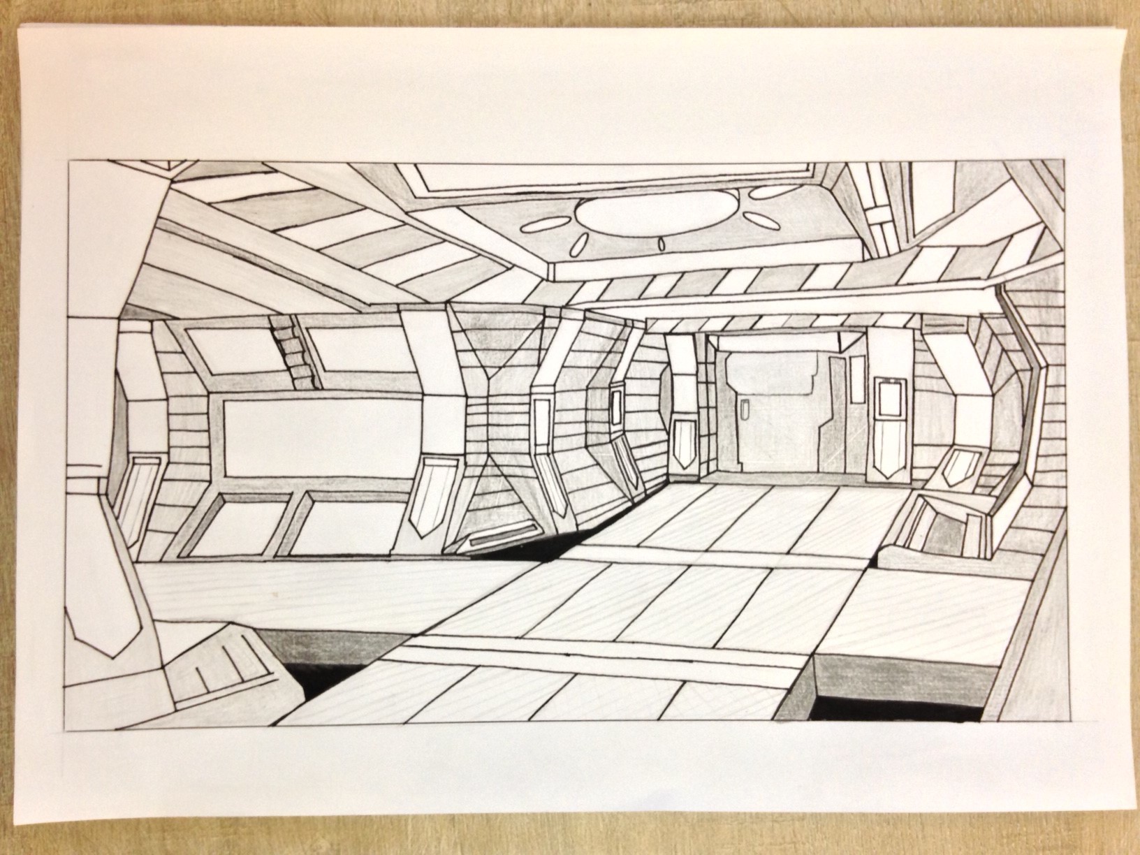 ArtStation - Interior of a spaceship.