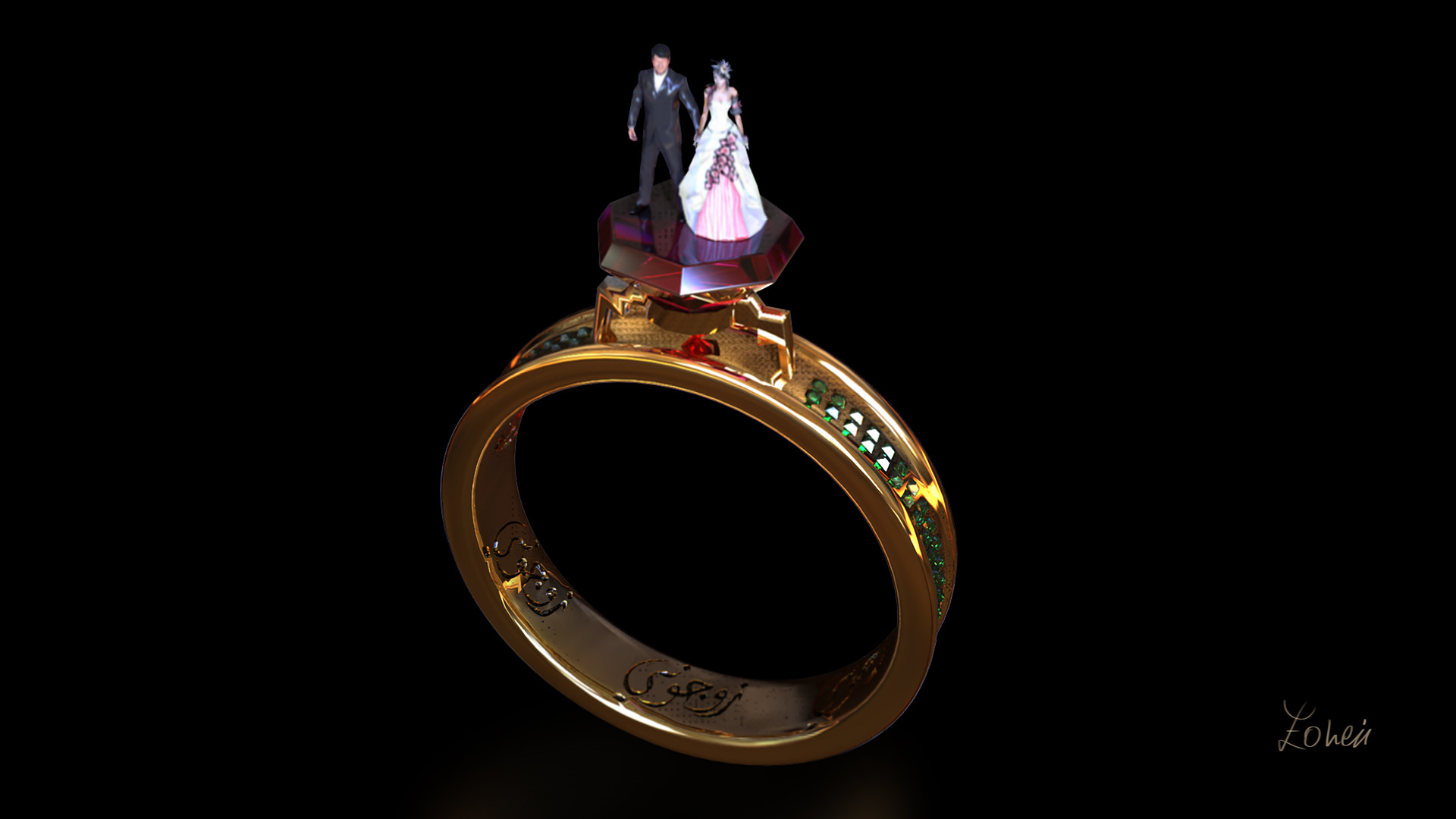 ArtStation - Widding Ring