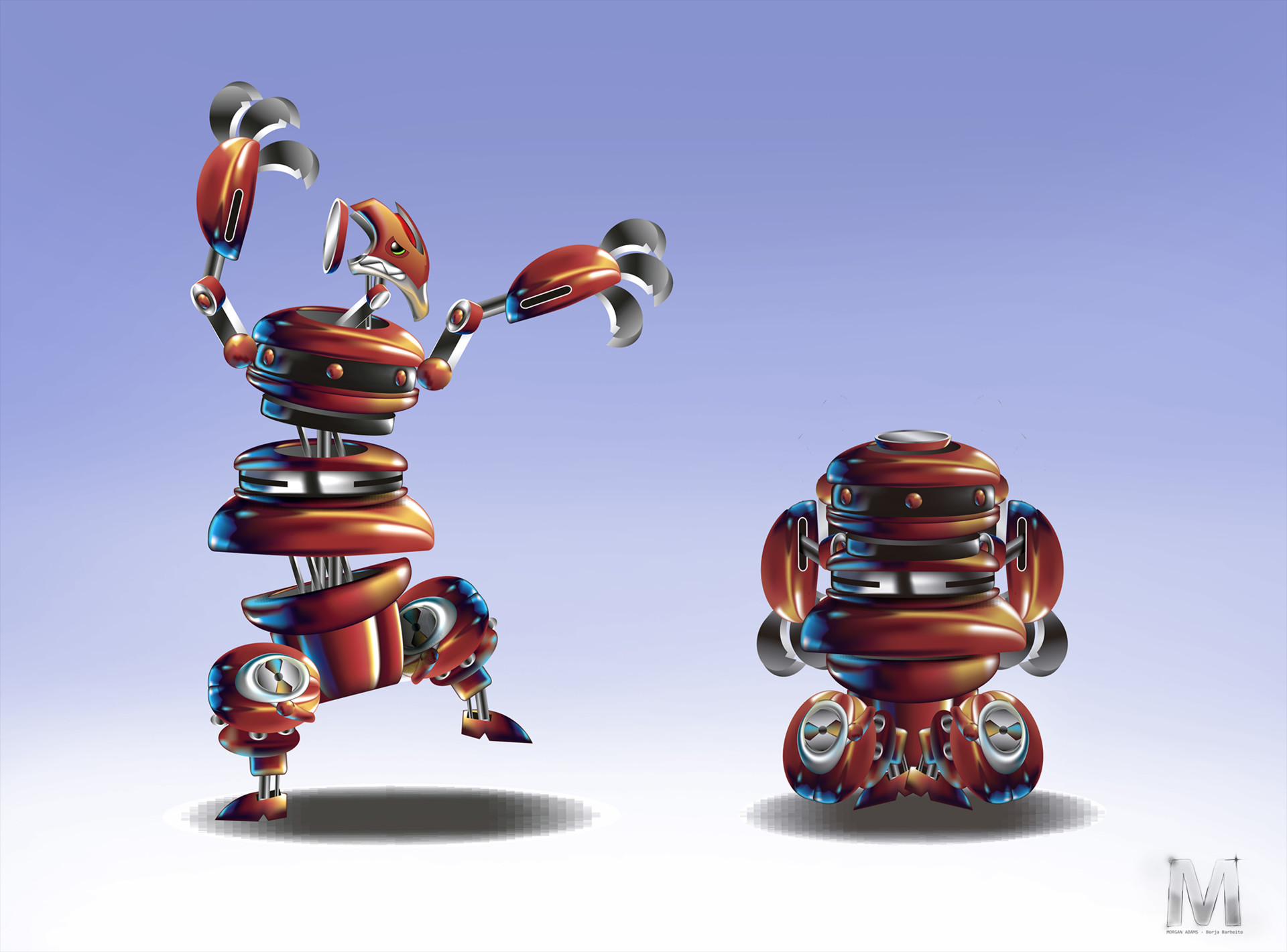 ArtStation - Character Design - Alien Mummy Bot