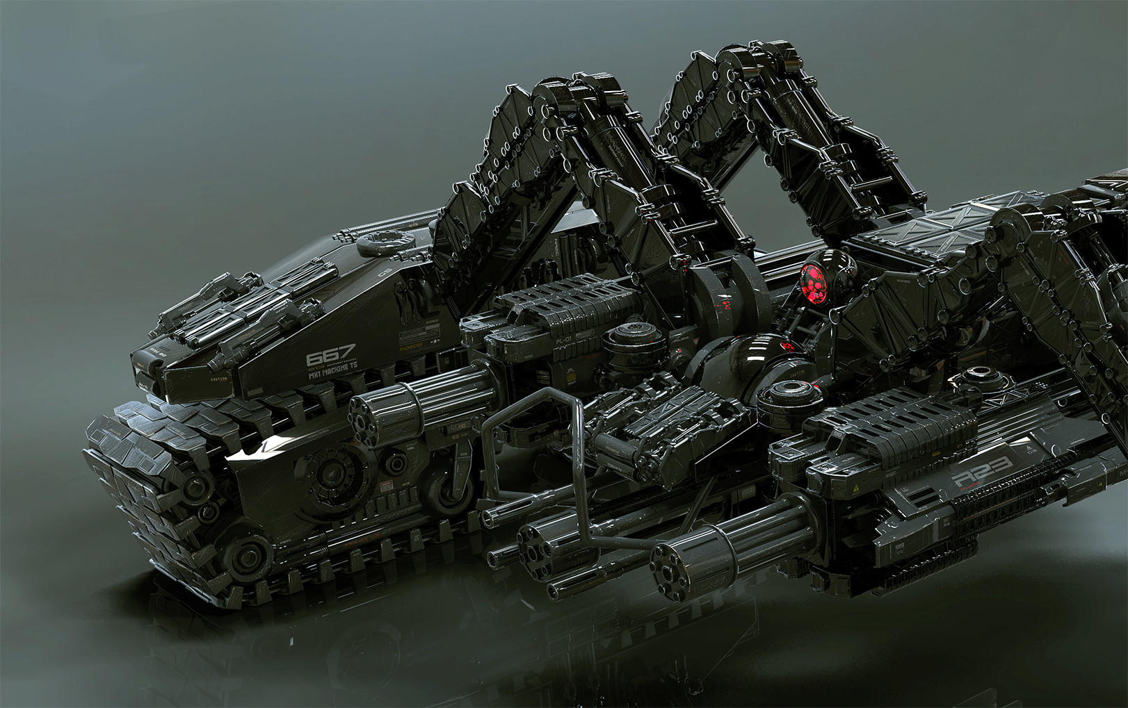 ArtStation - Mk1 vehicular military tracked