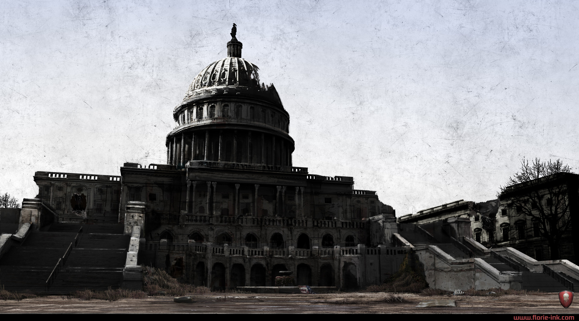 ArtStation - The Capitol Walking dead march to war