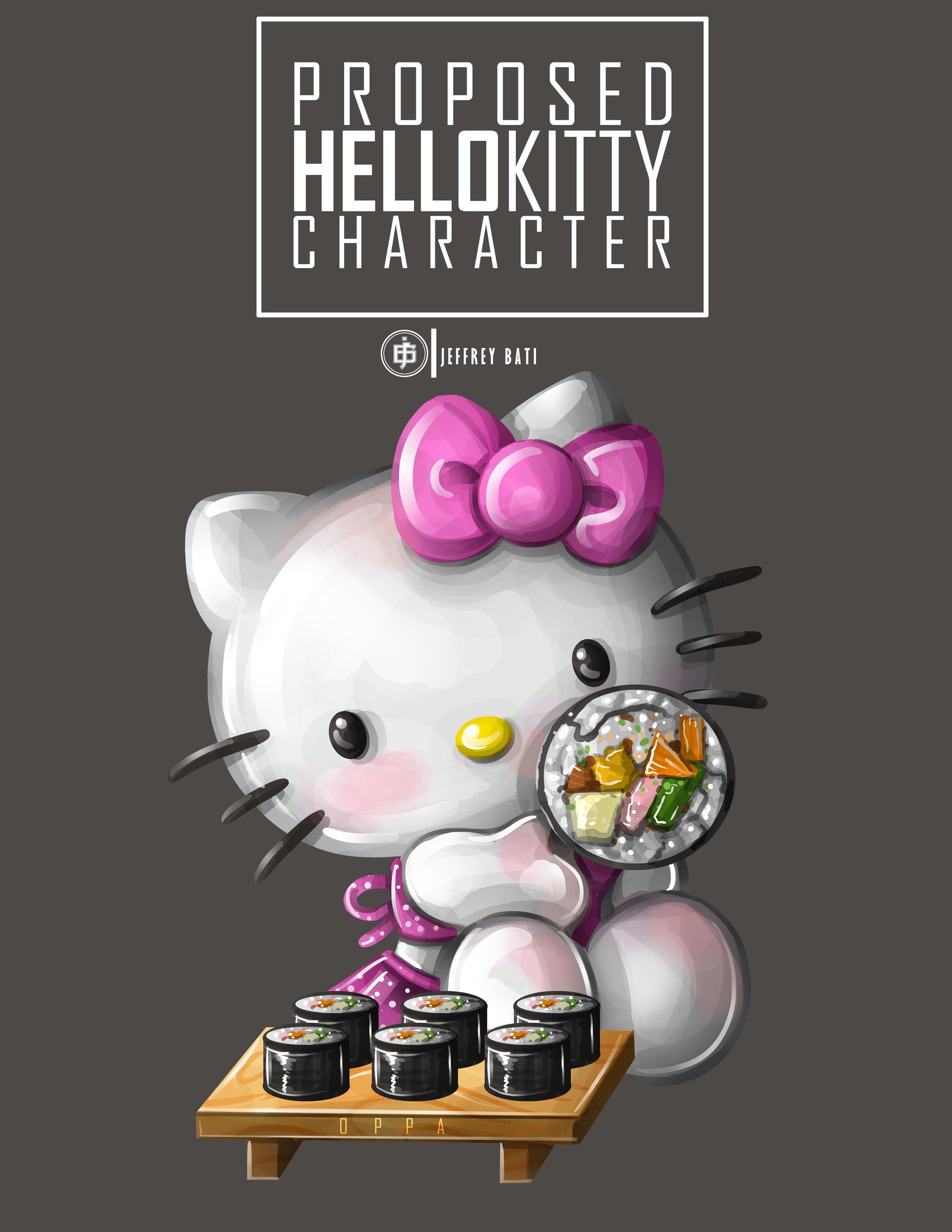 ArtStation - HELLO KITTY X KOREAN FOOD