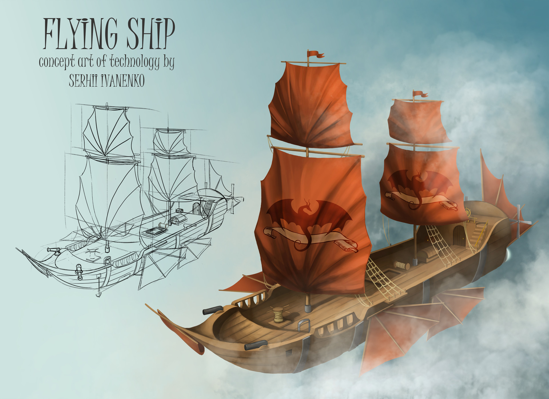 ArtStation - Flying Ship