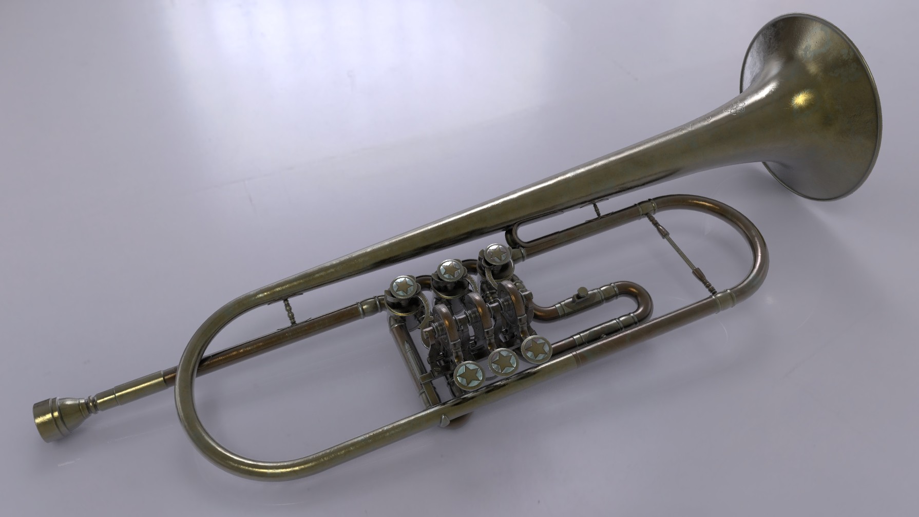 ArtStation - 1920 Rotary Valve Trumpet