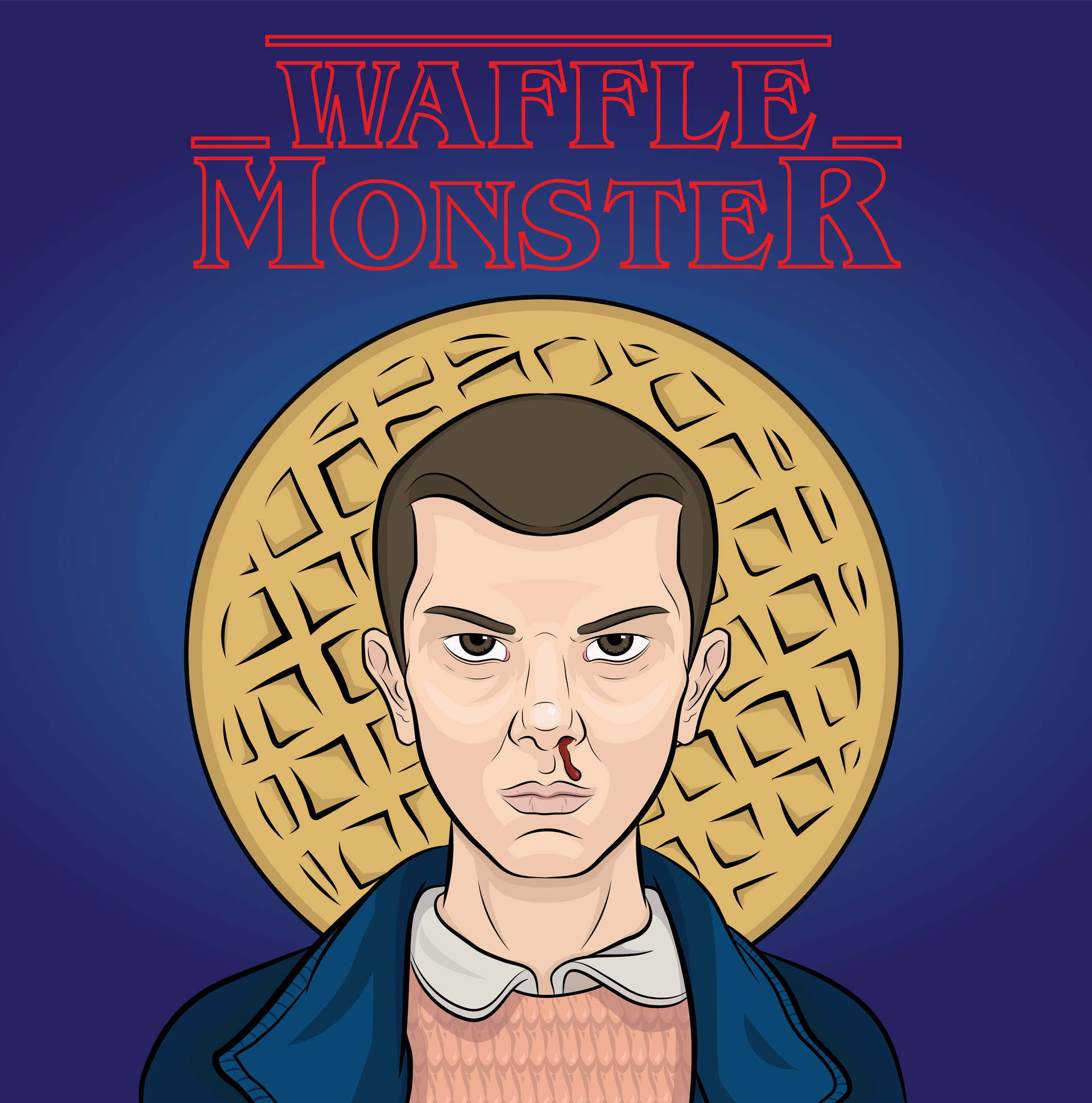 ArtStation - Eleven, The Waffle Monster - [Stranger Things]