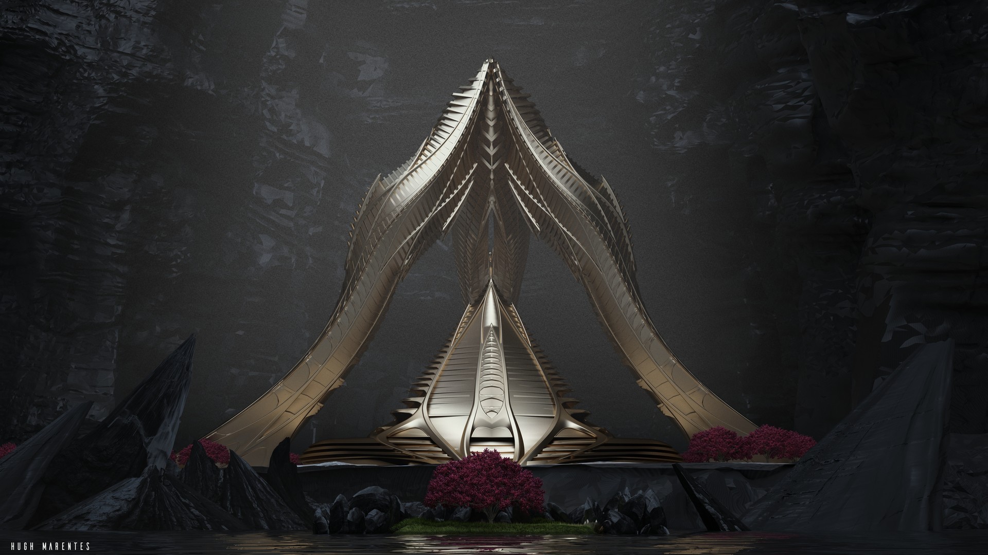 ArtStation - The Ancient Temple of Llh'yr