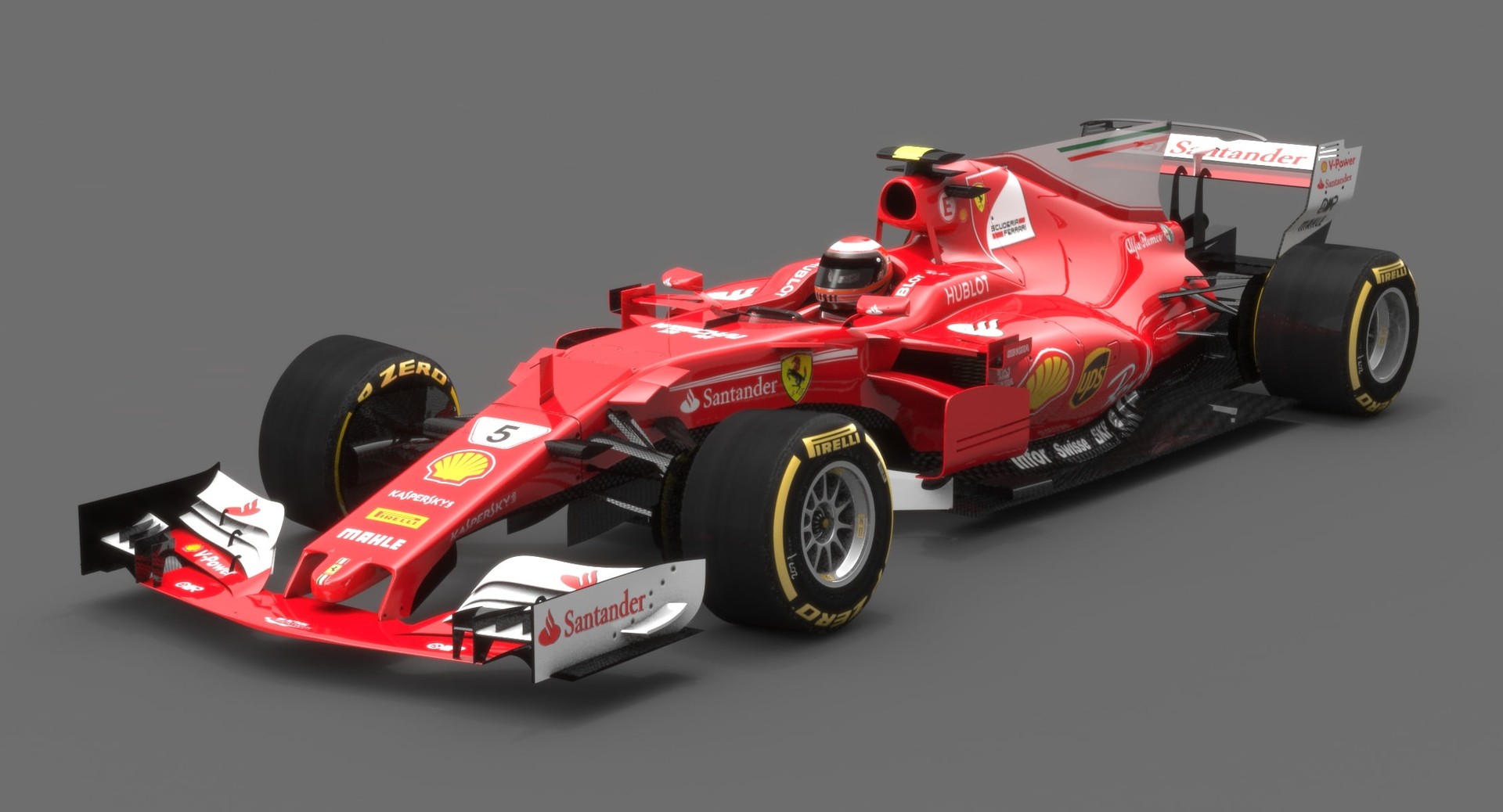 OpticalDreamSoft - Ferrari SF70H Monza GP Updates Season 2017 3D model