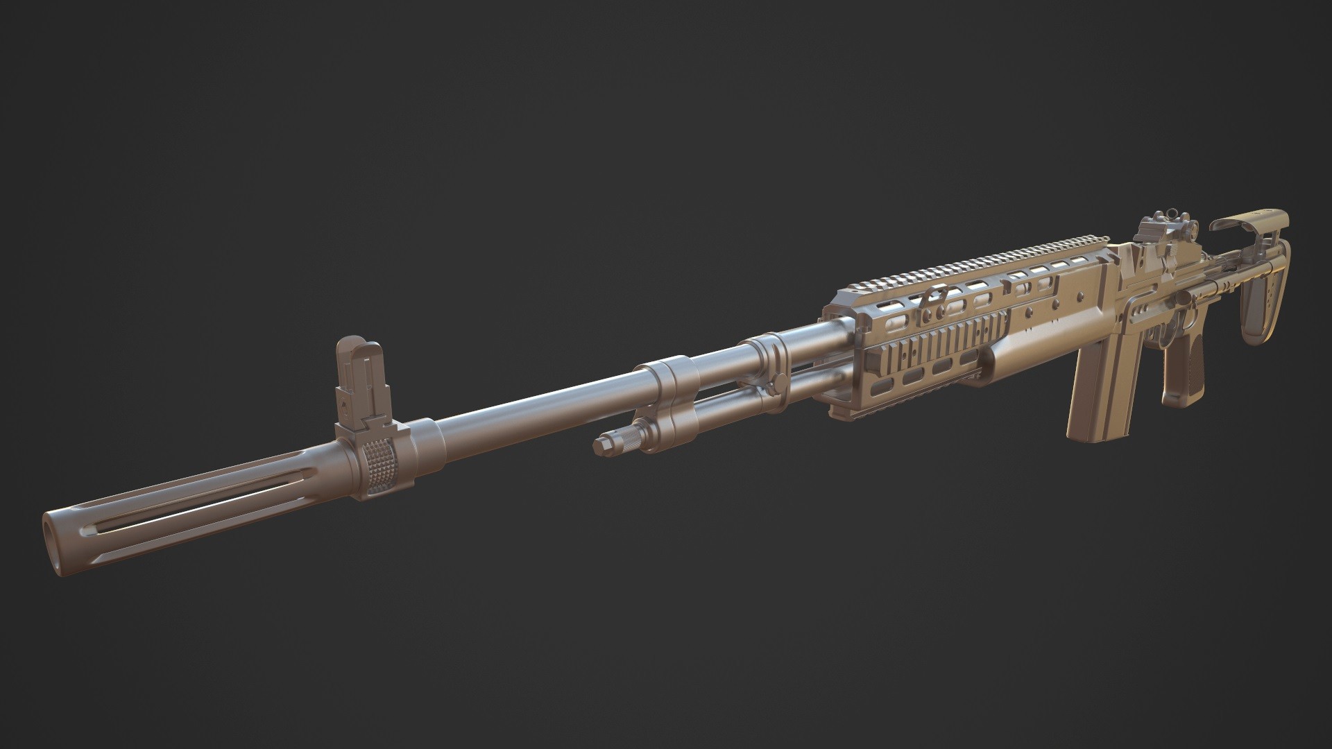 Jiyong Oh - Gun - M39 EMR Hard Surface Modeling