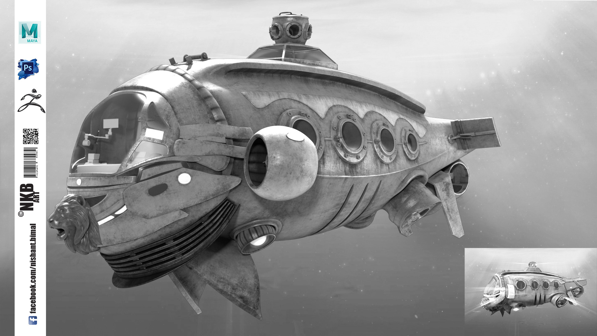 ArtStation - submarine model