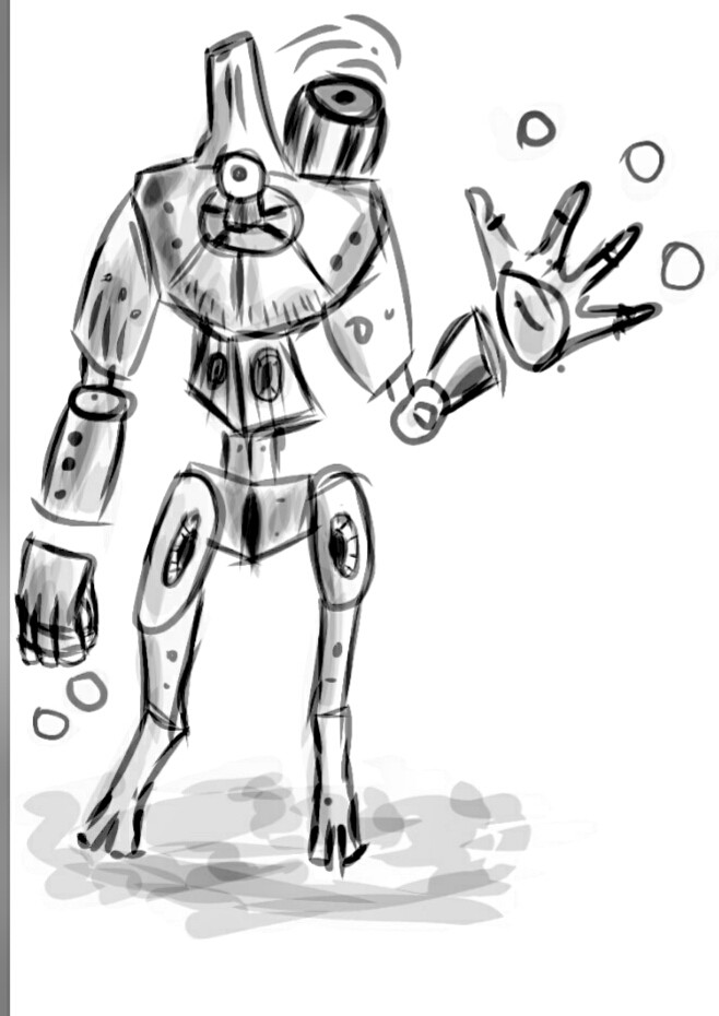 ArtStation - Sketched robot 2