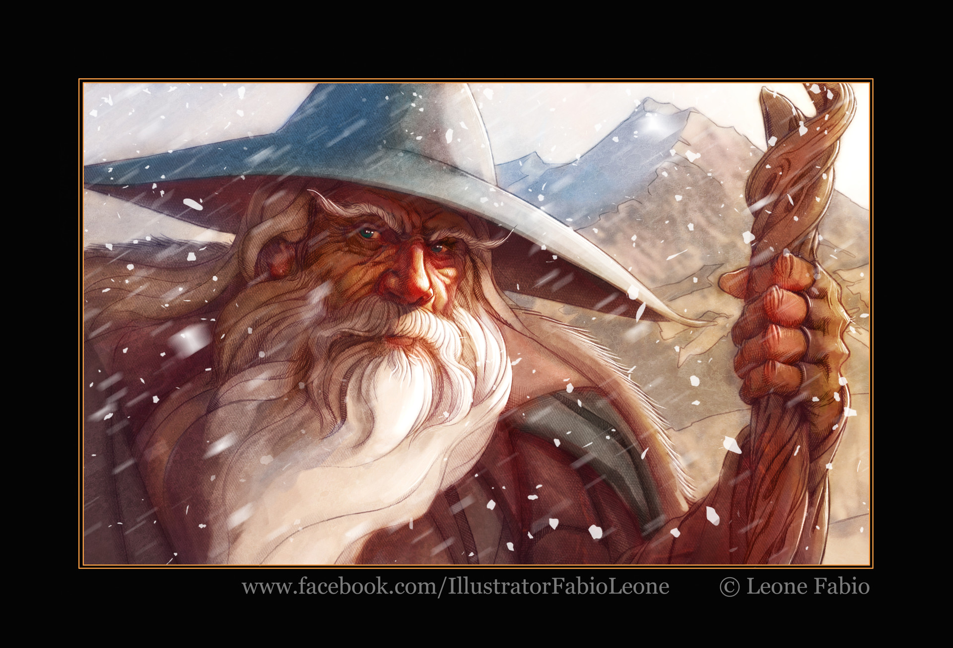 ArtStation - Gandalf toward Caradhras