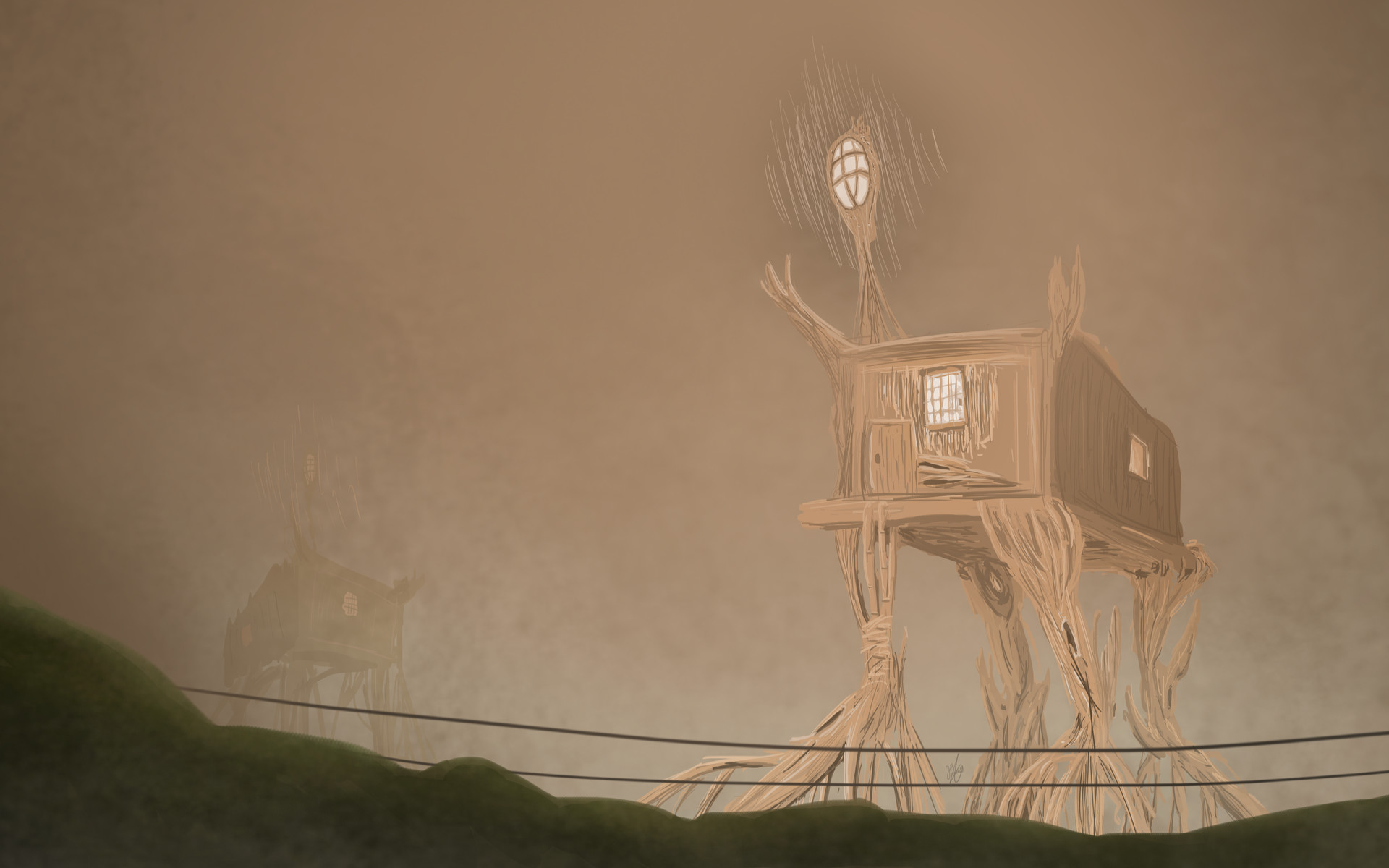 ArtStation - Four Legged Tree Houses