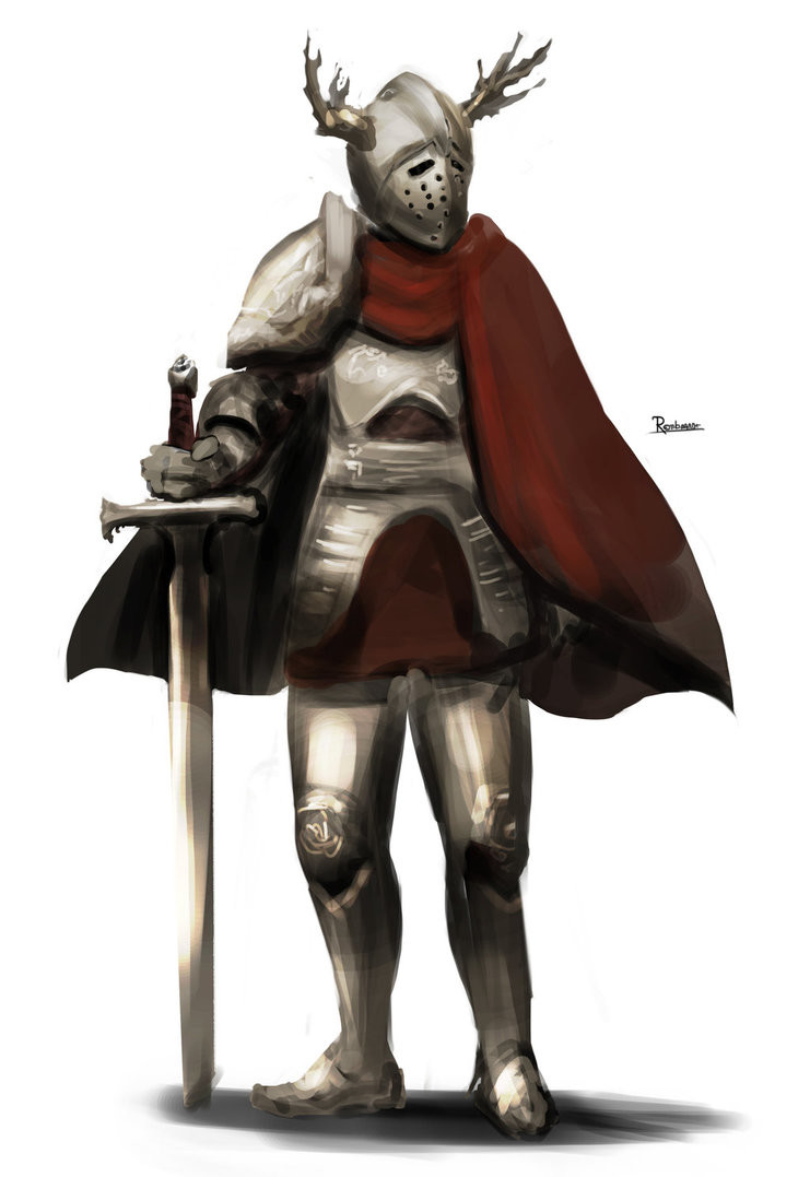 ArtStation - Heidran the Antler Knight