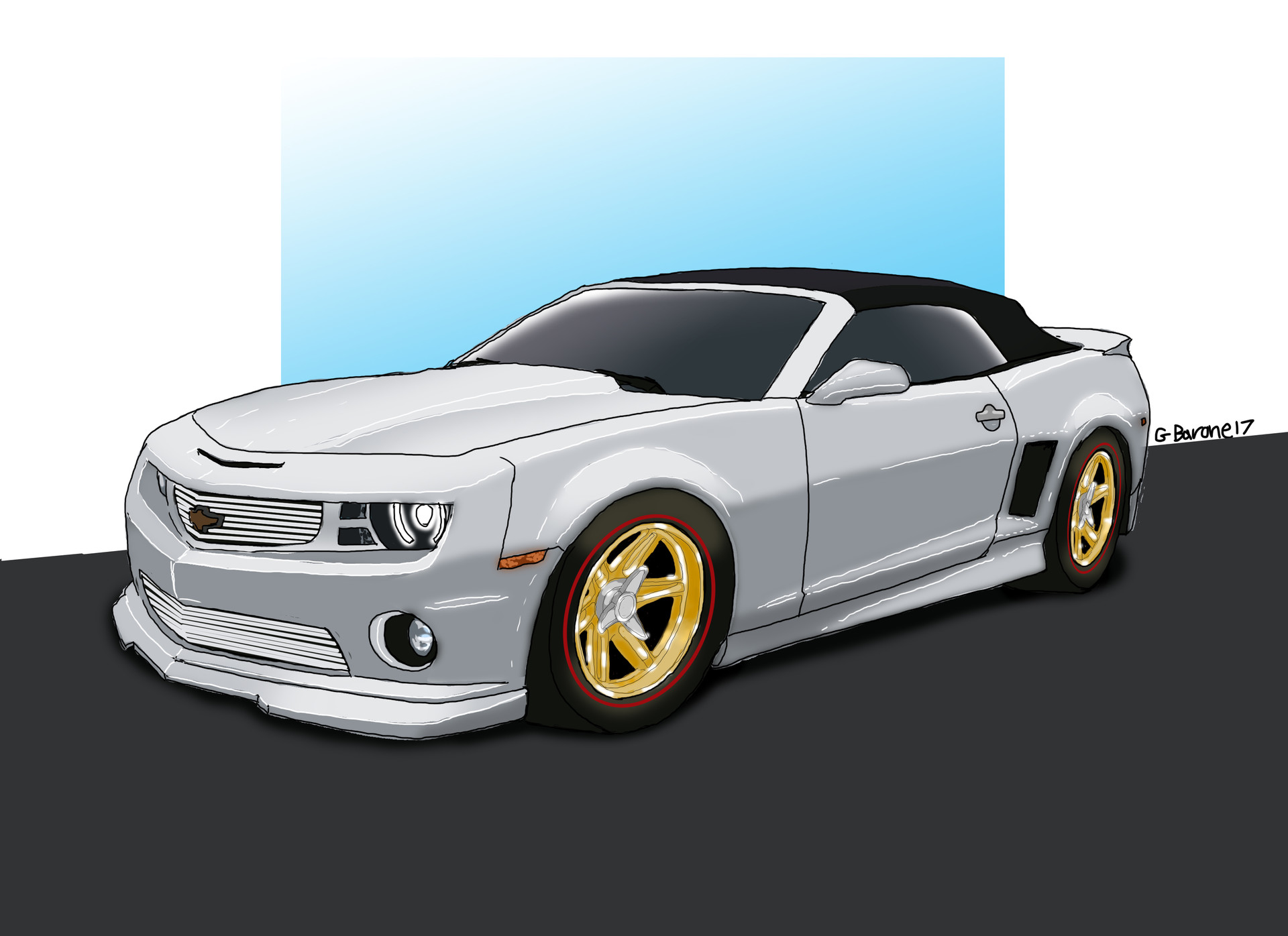 ArtStation - my dream camaro