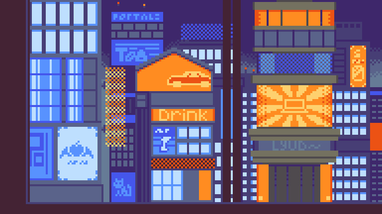 ArtStation - Dystopian Pixel City