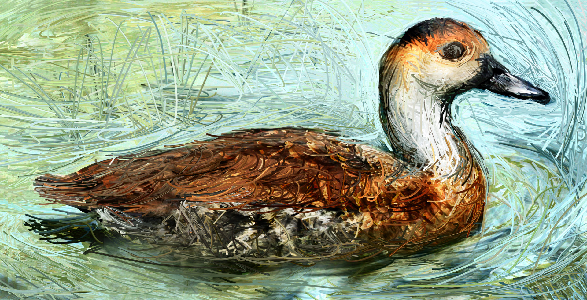 ArtStation - Digital Painting - A Duck