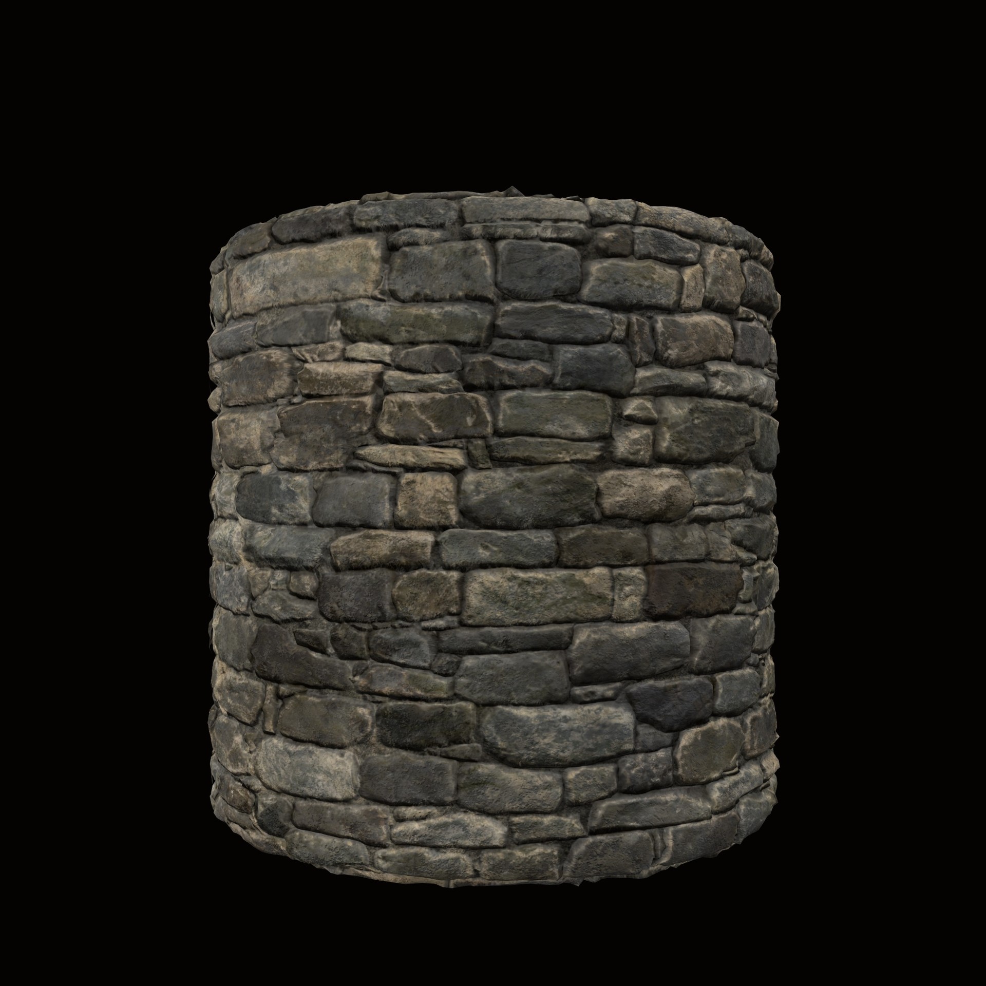 ArtStation - PBR Material - Stone Wall with Mortar