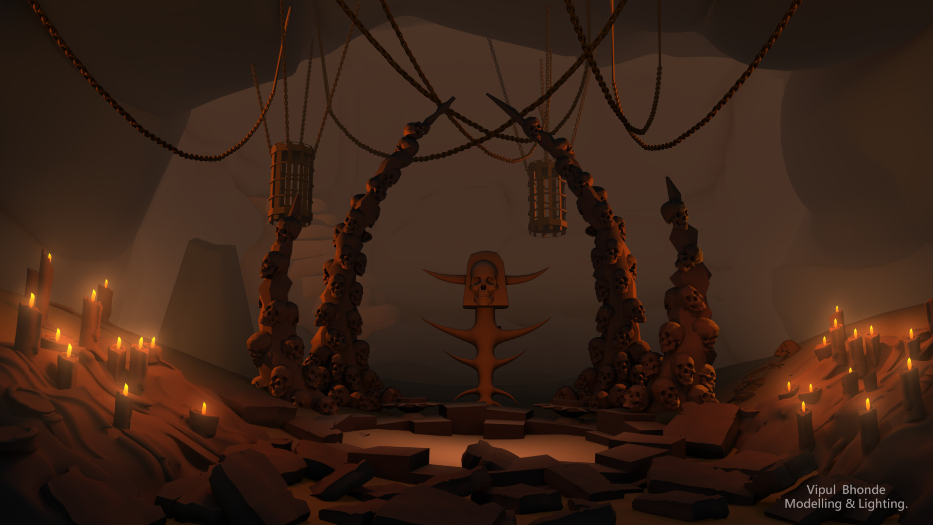 ArtStation - haunted_cave_interior