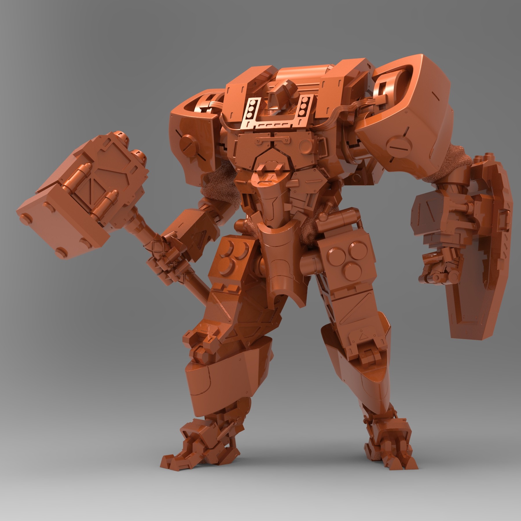 ArtStation - Immortal Kings Hammer Guard Model