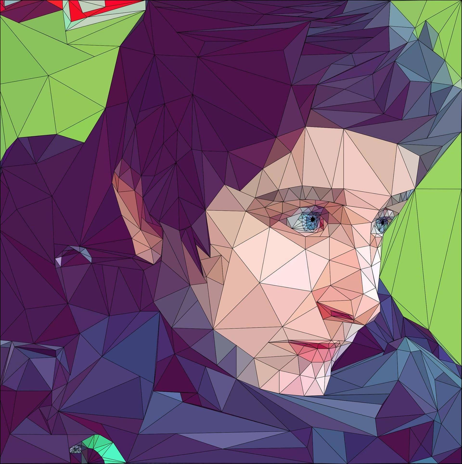 ArtStation - Low poly portrait