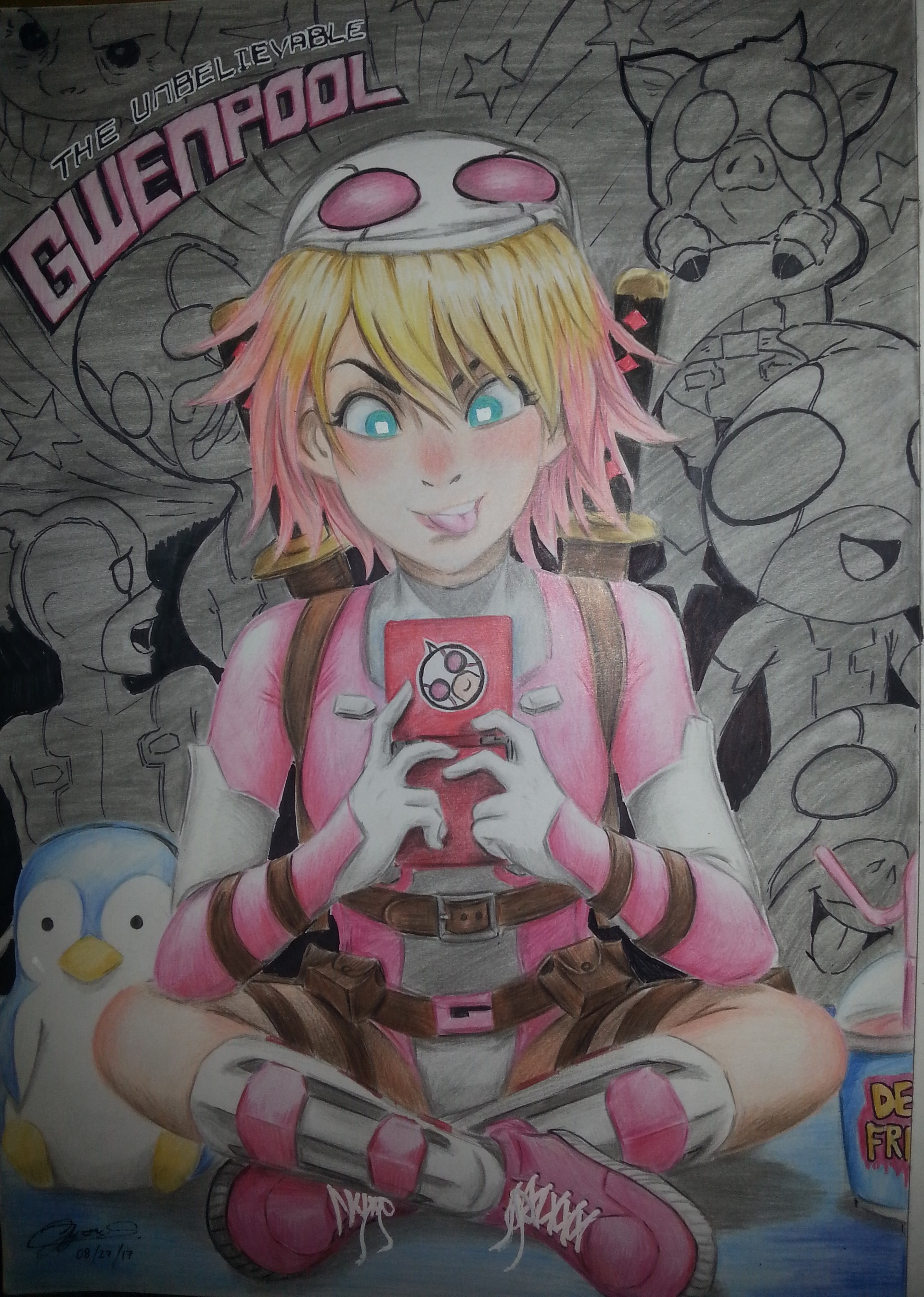 ArtStation - GwenPool (FanArt), carlo saraos