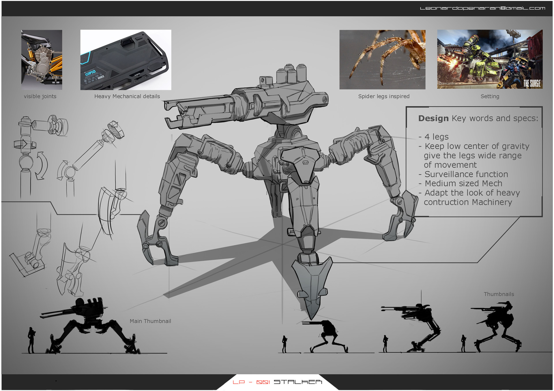 Leonardo Peñaranda - LP - 001 Stalker Mech project