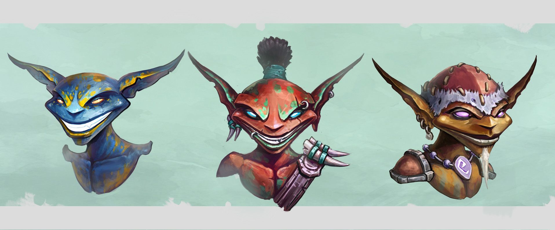 ArtStation - Goblin faces