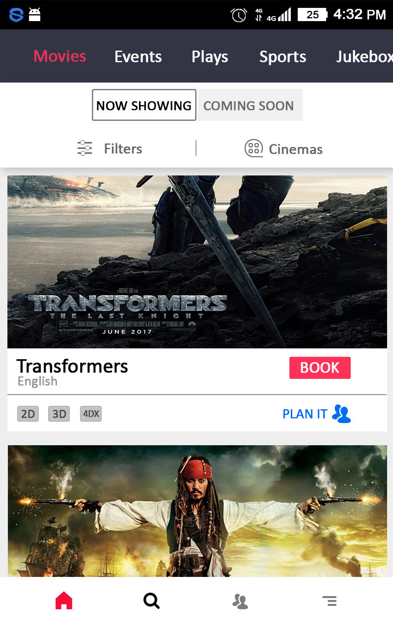 ArtStation - book my show app ui