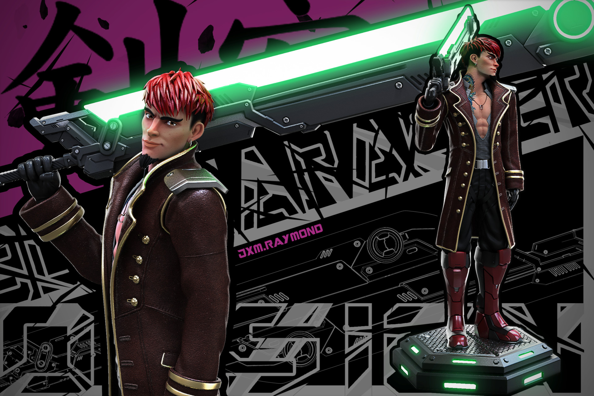 ArtStation - Sci Fi Swordsman