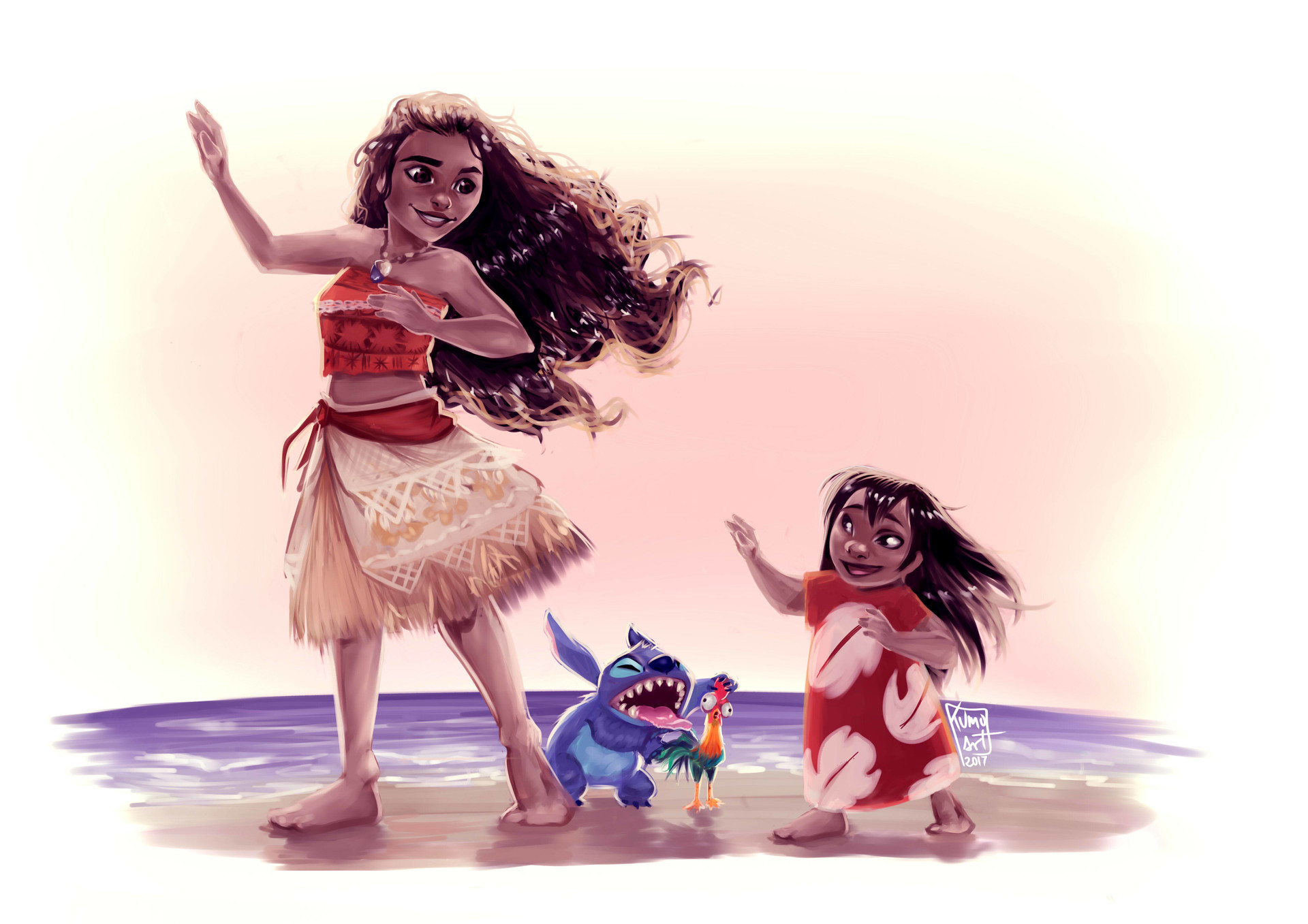ArtStation - Moana and Lilo