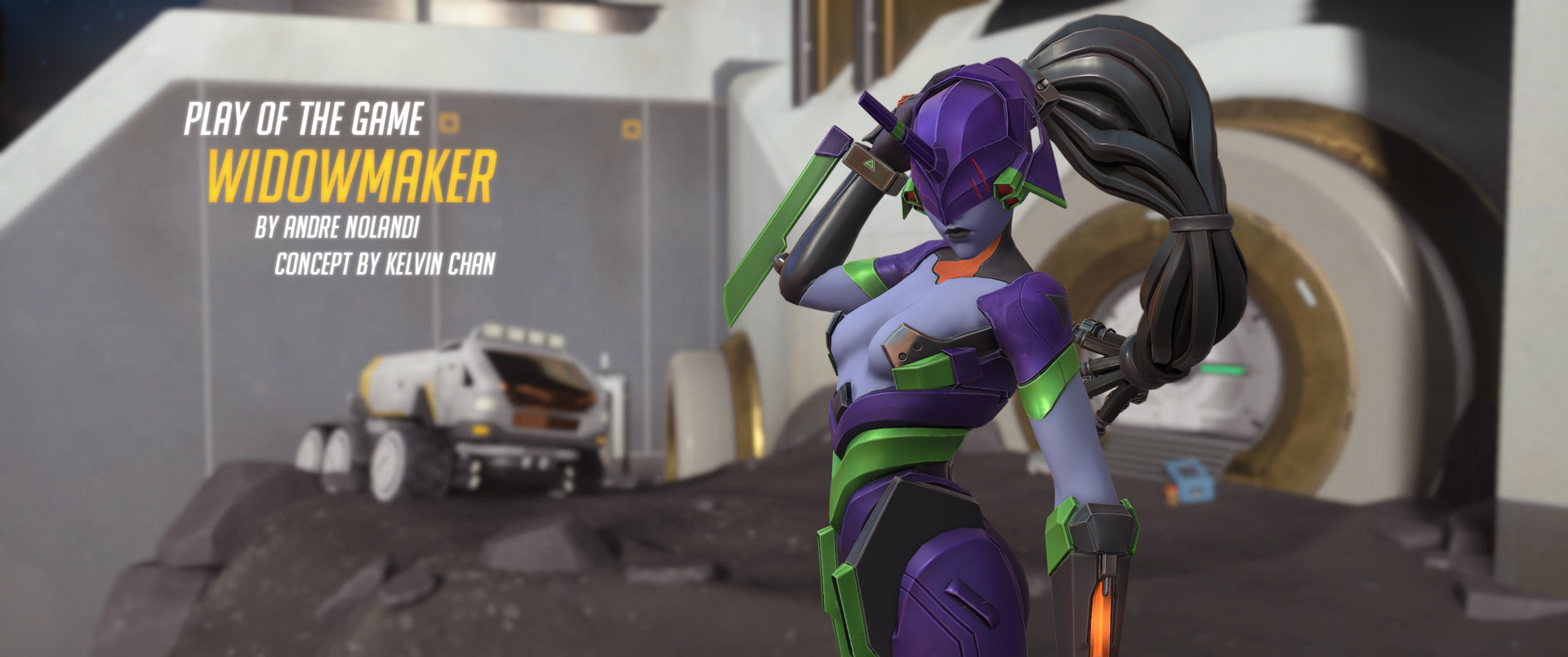 André Nolandi - Widowmaker EVA-01 ~ Fan made Overwatch skin