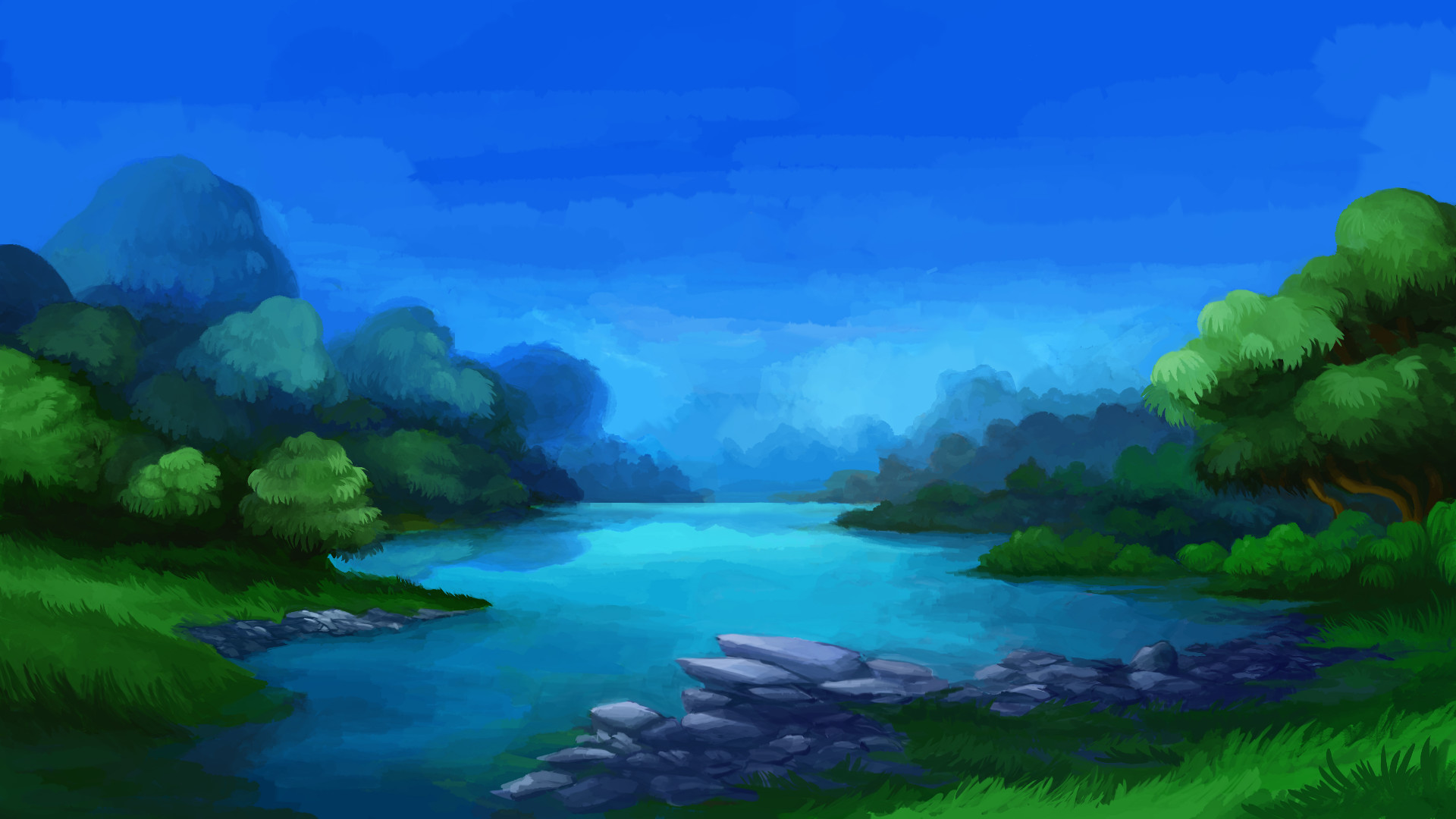 ArtStation - Lake environment