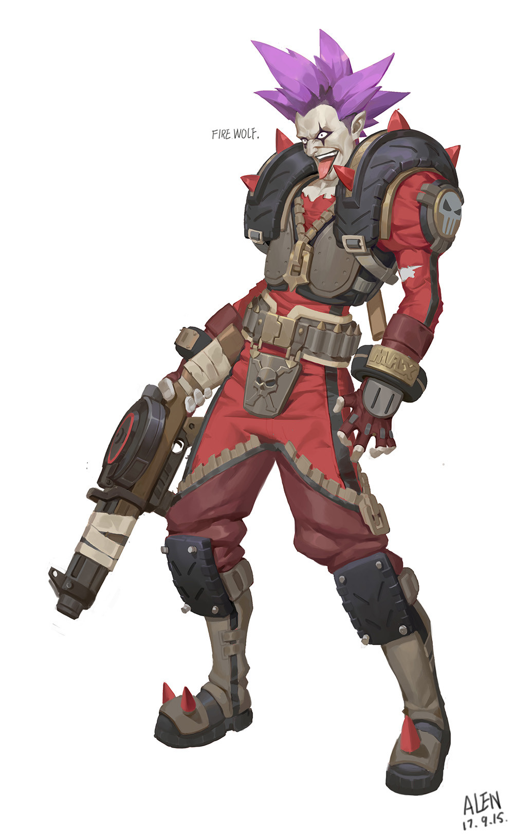 ArtStation - fire wolf