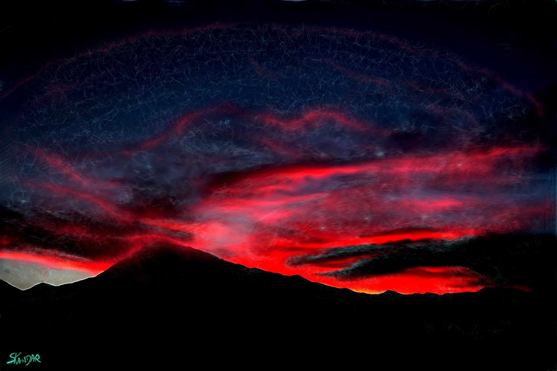 ArtStation - Mt.Tom Sunset