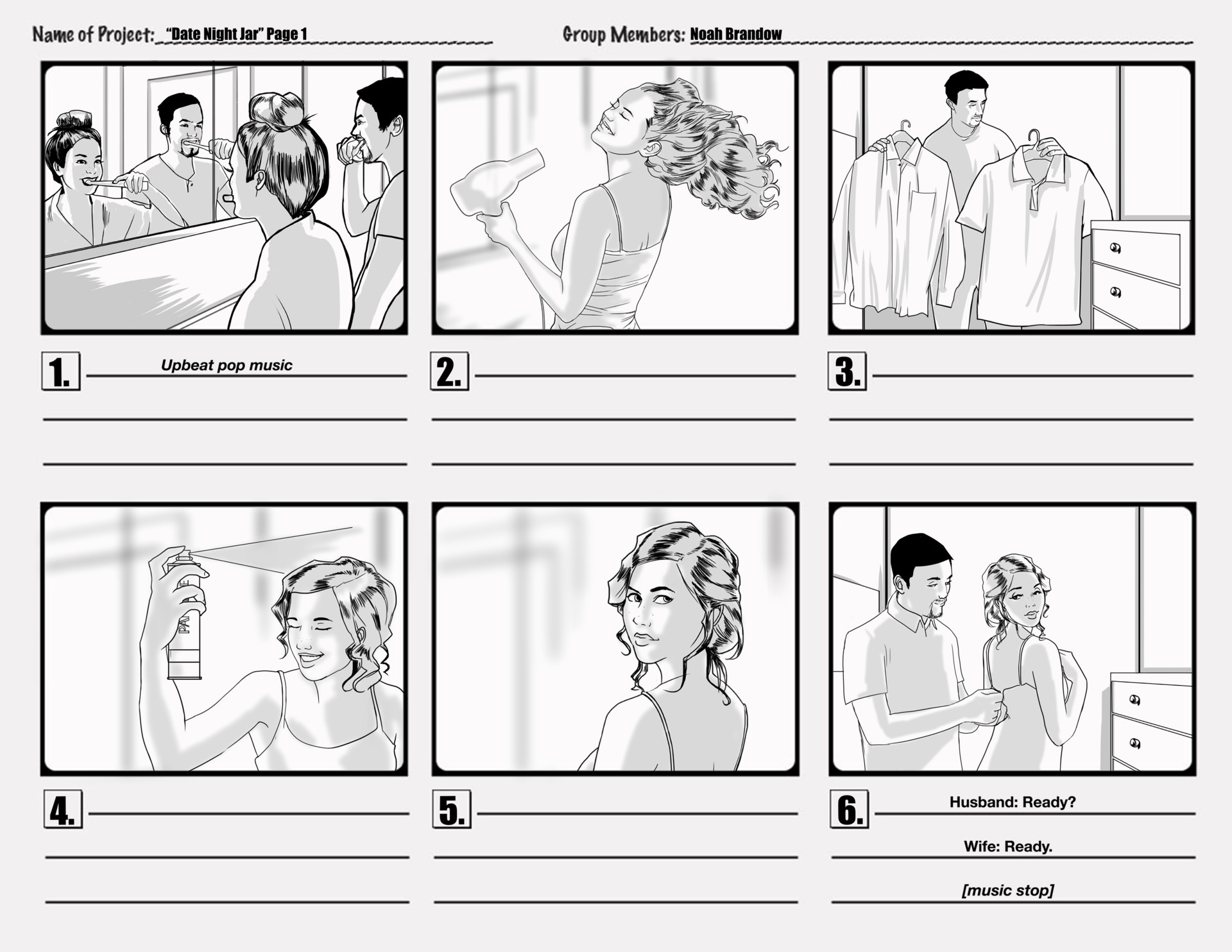 ArtStation - Storyboards "Date Night"