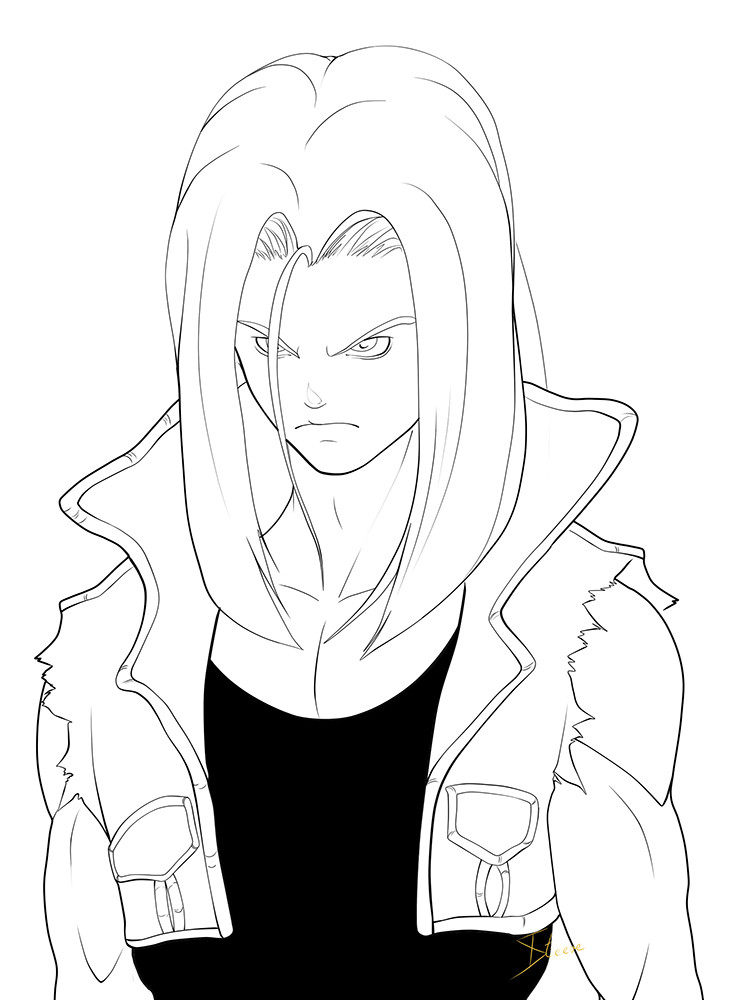 ArtStation - Trunks lineart