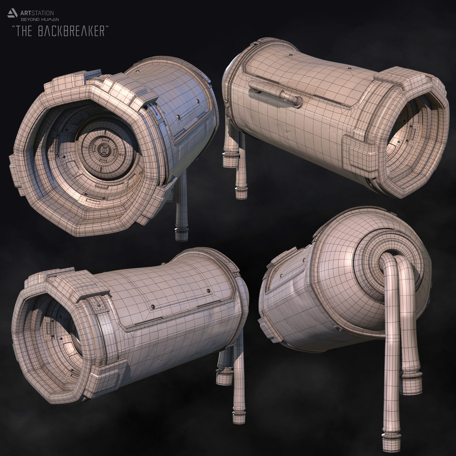 Fred Arsenault - "The Backbreaker" Artstation Challenge : Beyond Human ...