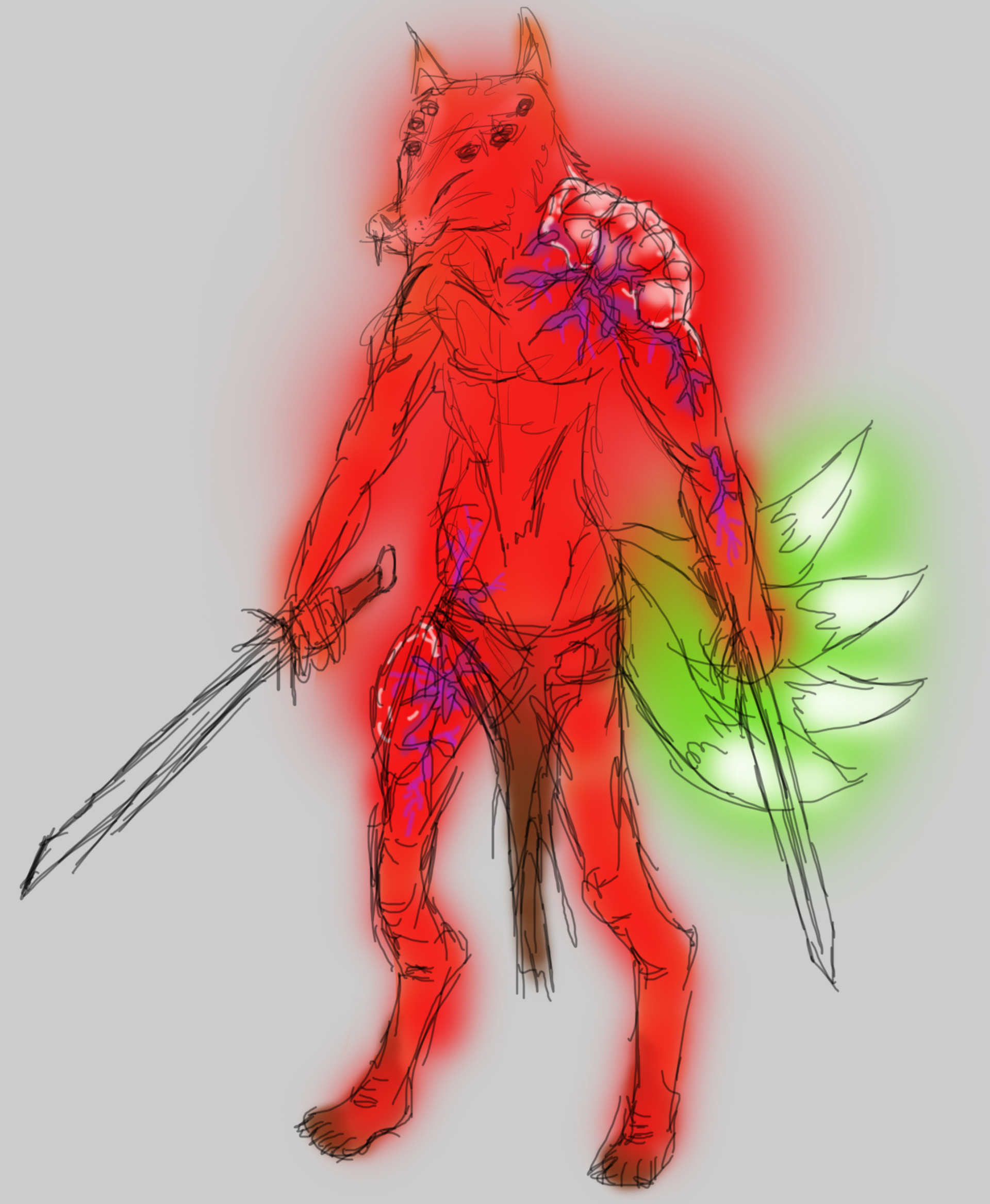 Dan Sharp - Fox Swordsman - Creature Design - September 2017