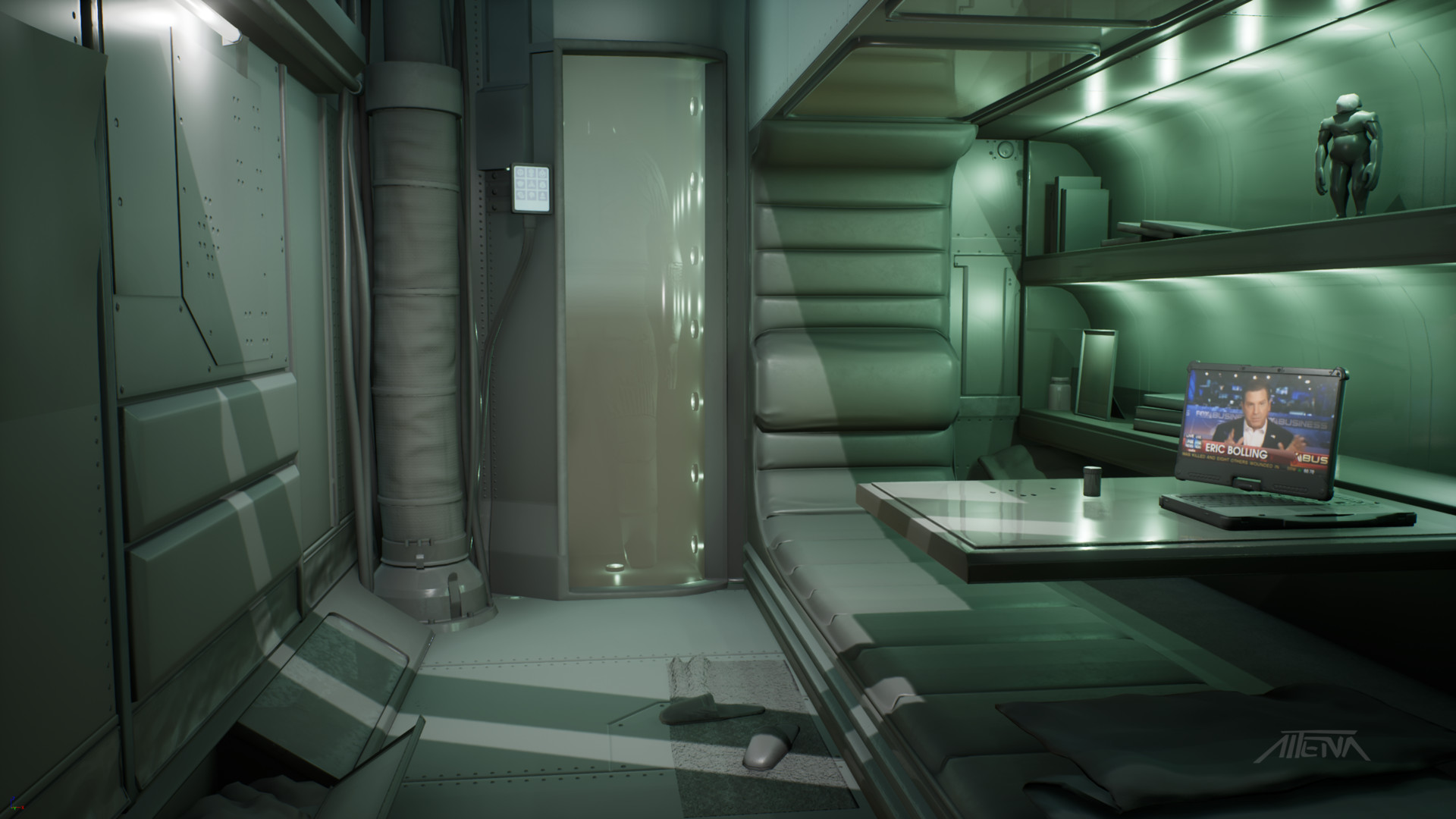 Jean Alex Alténa - Scifi Cabin Polycount Challenge - Unreal 4